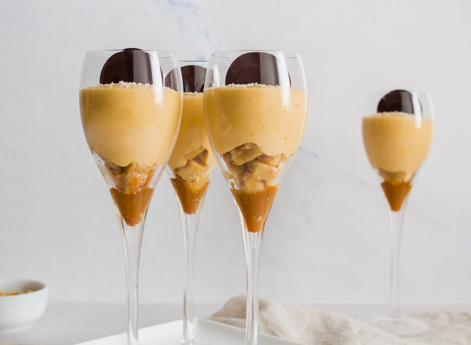 Copas Mousse de Dulce de Leche y Blondie - Bake and Share