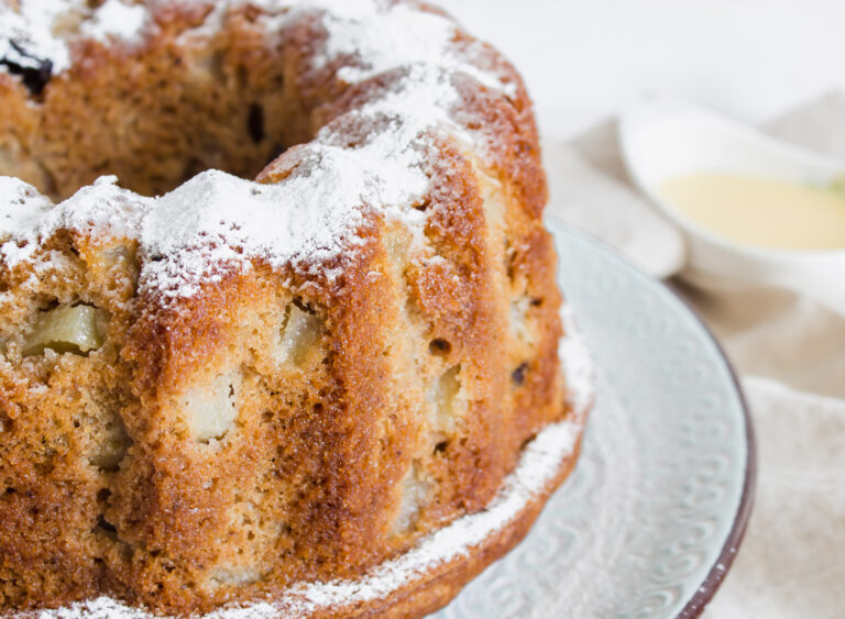 Torta de Pera con Crema Inglesa - Bake and Share