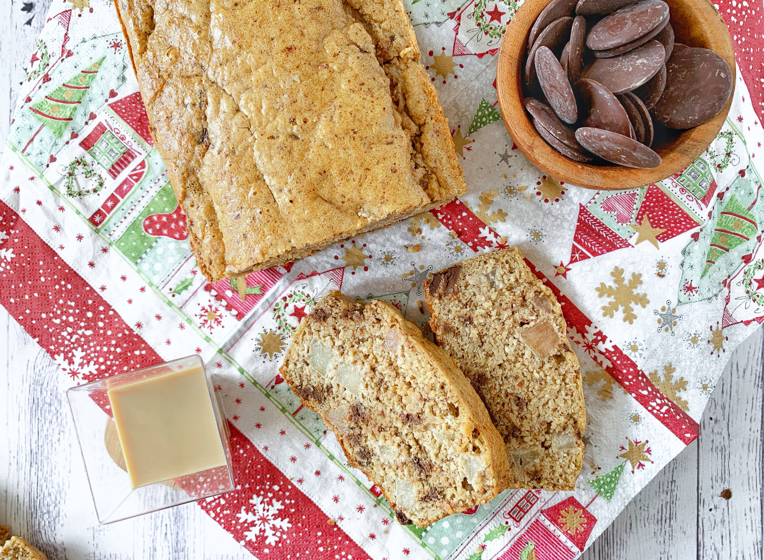 Budín de Pera y Chocolate Saludable - Bake and Share